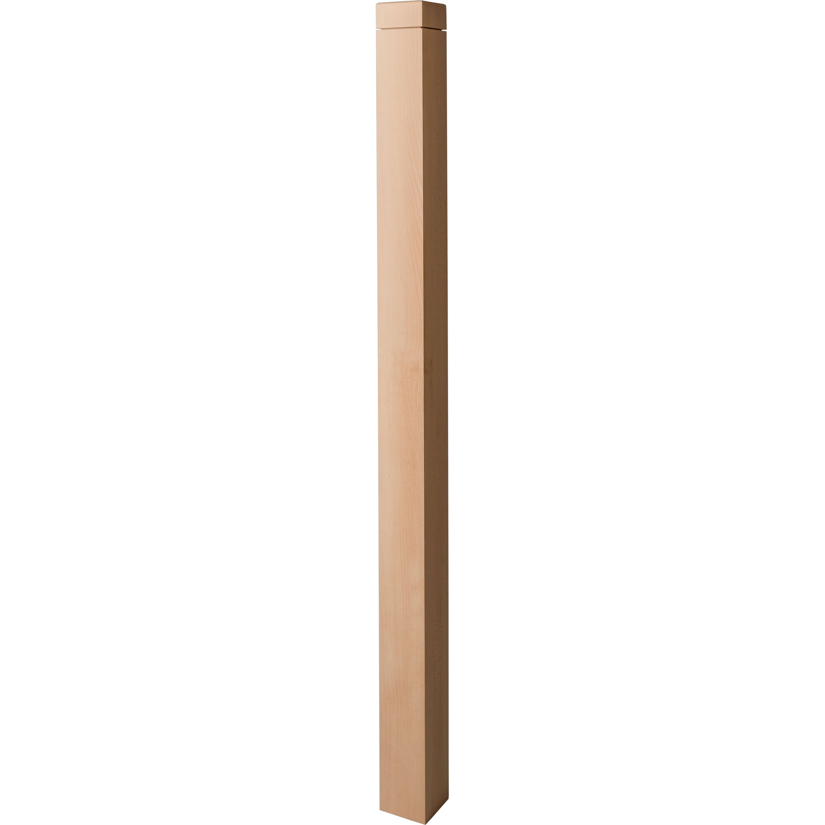 Notched Newel Wood Post | 48" x 3" | 300N – All Things Stairs