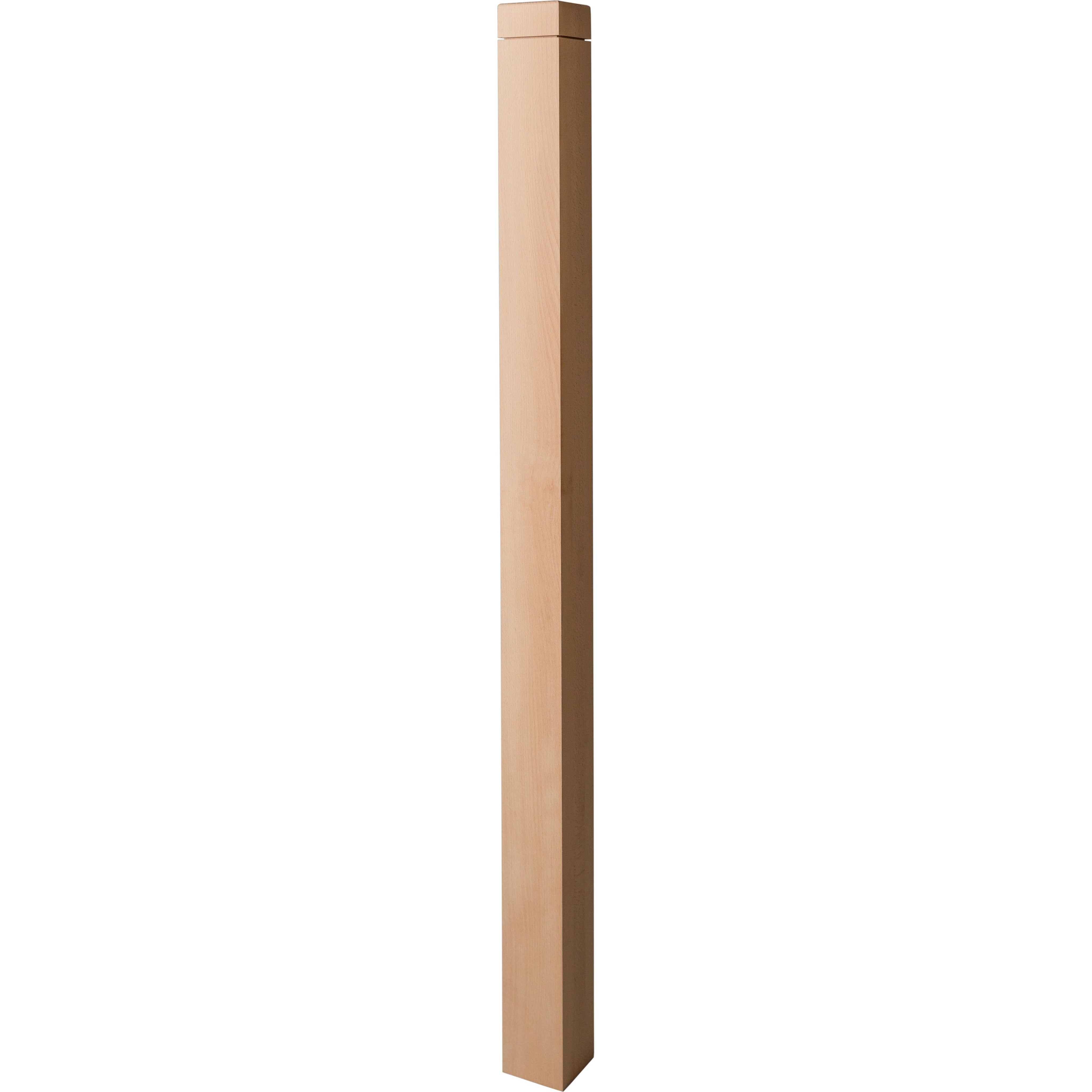 Notched Newel Wood Post | 48" x 3" | 300N – All Things Stairs