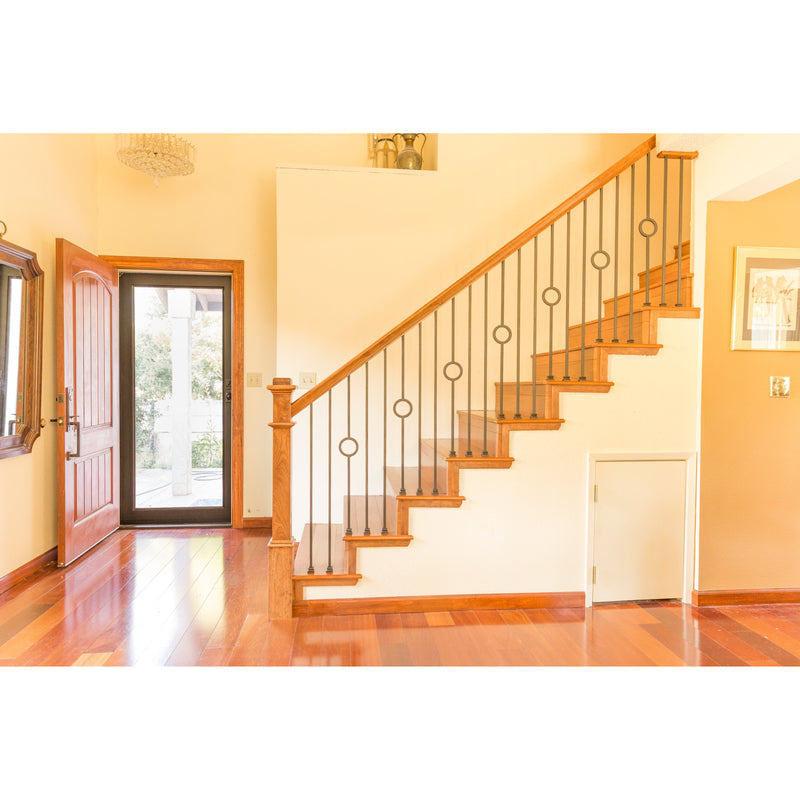 T72 - Iron Baluster - Single Circle - 1/2" x 44" – All Things Stairs