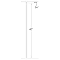 Iron Baluster - Standard Plain - 1/2" x 44" - T01 – All Things Stairs