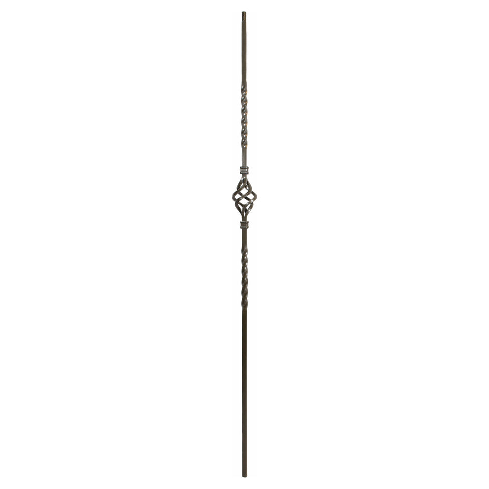 T04 | Iron Baluster | Single Basket | 1/2" x 44" – All Things Stairs